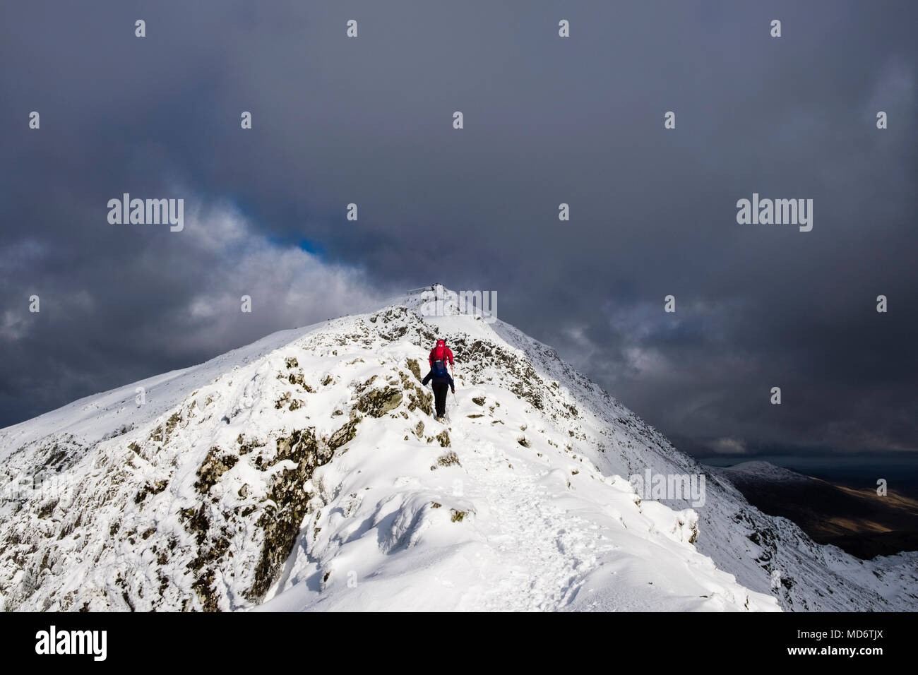 Summit of mount snowdon hi-res stock photography and images - Alamy