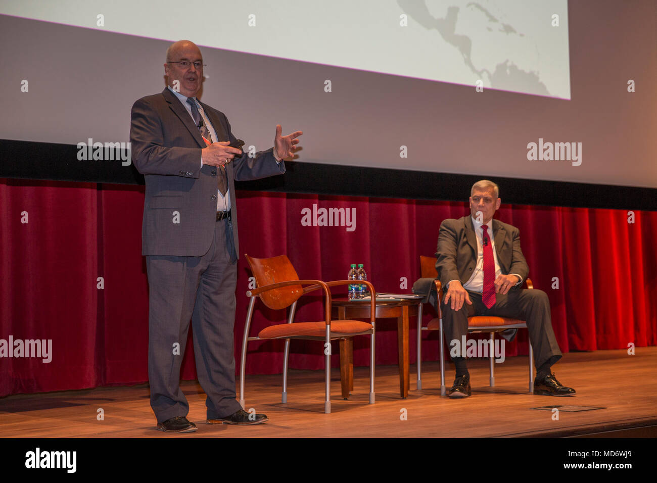 U.S. Marines and civilians with Marine Corps University host the ...