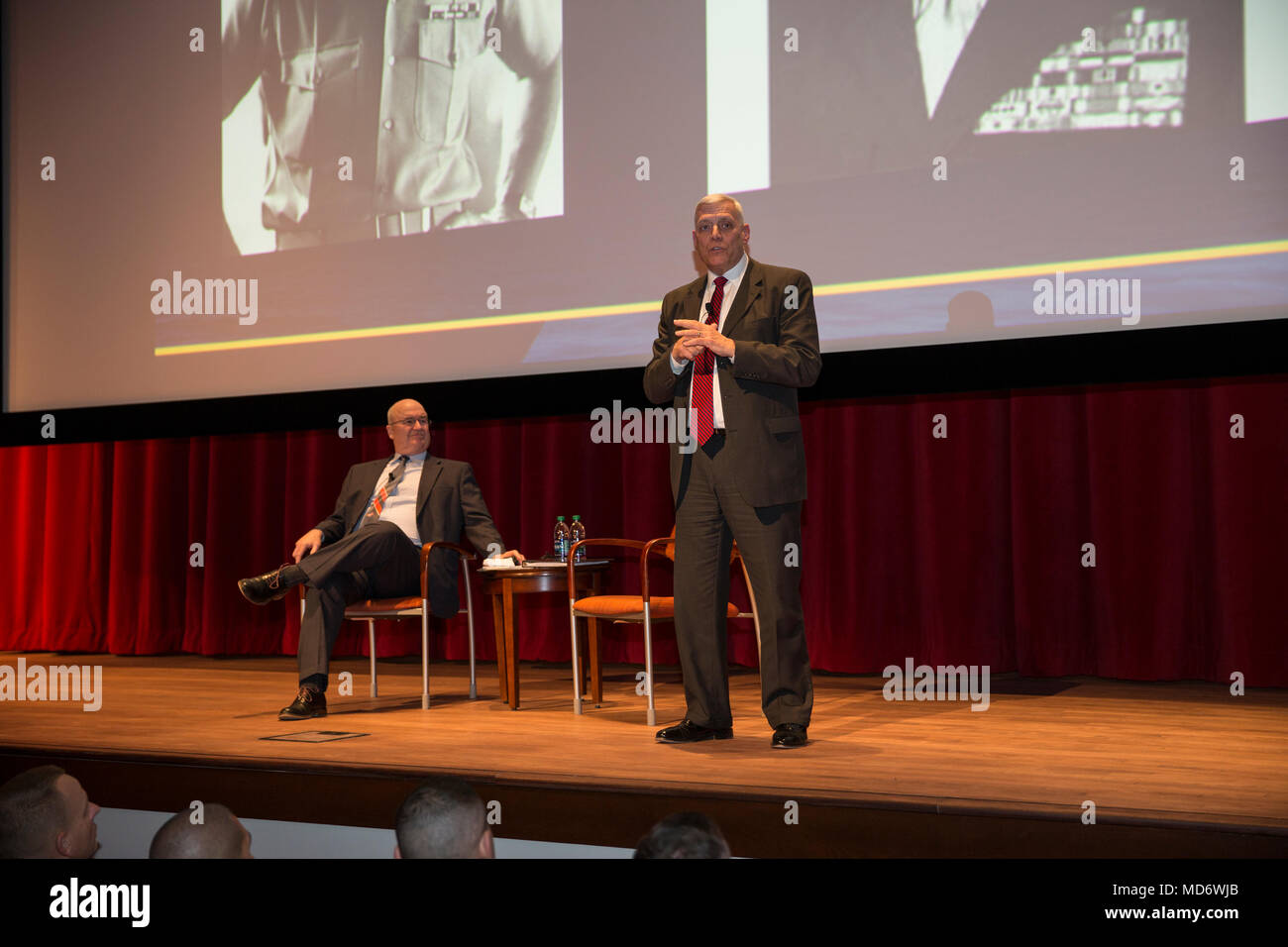 U.S. Marines and civilians with Marine Corps University host the ...