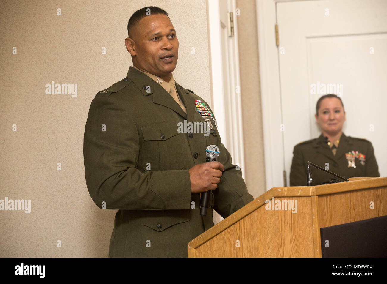 U.S. Marine Corps Col. Ronald Jones, chief of behavioral programs ...