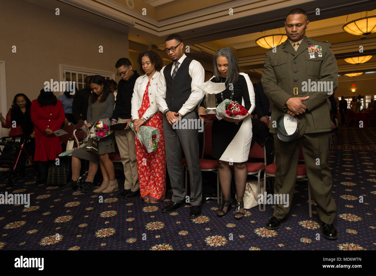 U.S. Marine Corps Col. Ronald Jones, right, chief of behavioral ...