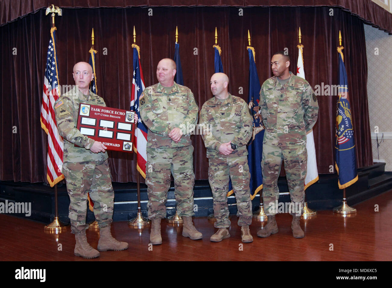 FORT GEORGE G. MEADE, Md. – Col. Adam Volant (far left), commander of ...