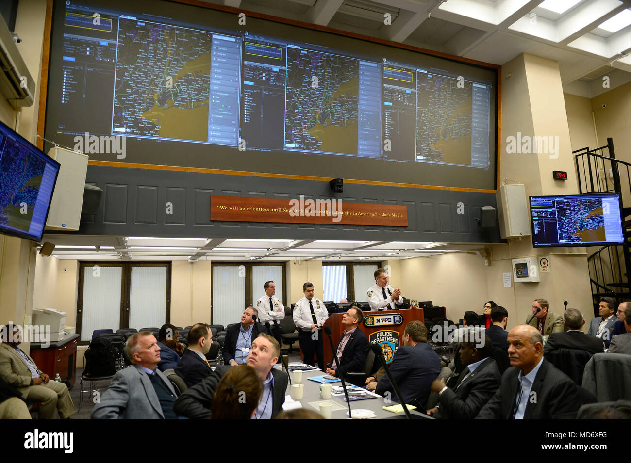 Police department chief of crime control strategies hi-res stock ...