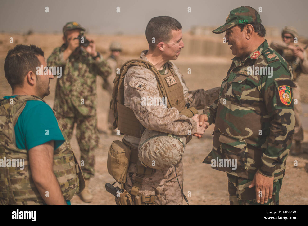 U.S. Marine Corps Brig. Gen. Benjamin T. Watson, commanding general of ...