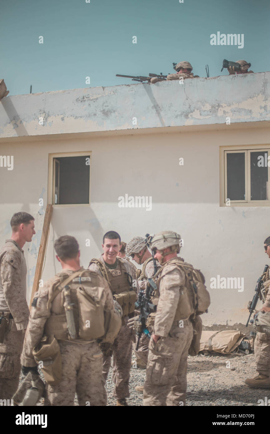 U.S. Marine Corps snipers with Task Force Southwest (TFSW) provide ...