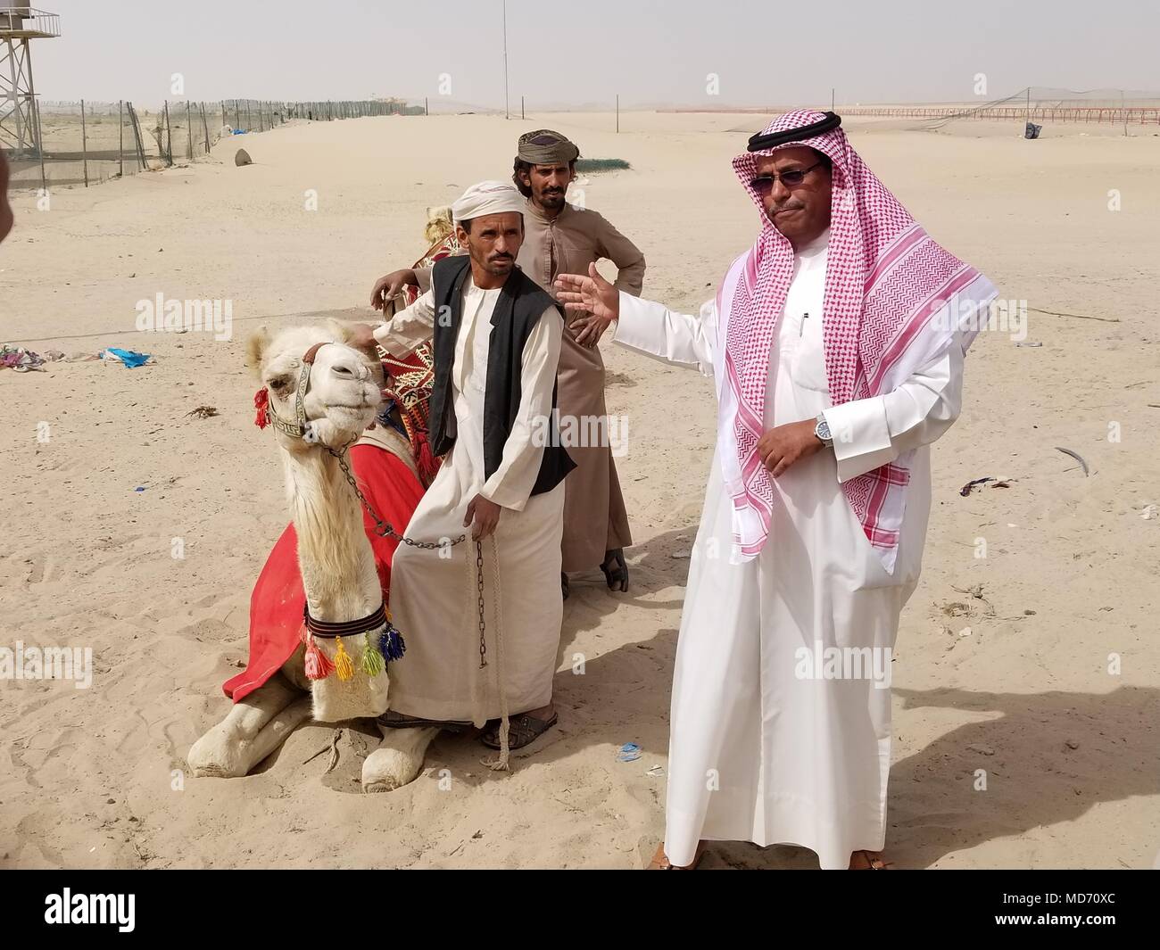 CAMP ARIFJAN, Kuwait — Ayed Alajmi, a representative of the Kuwait ...