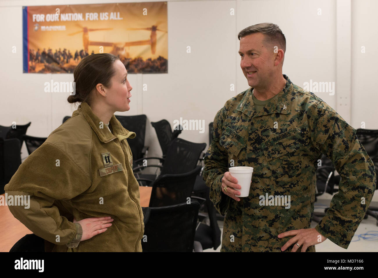 U.S. Marine Corps Colonel William McClane, Commanding Officer of Marine ...