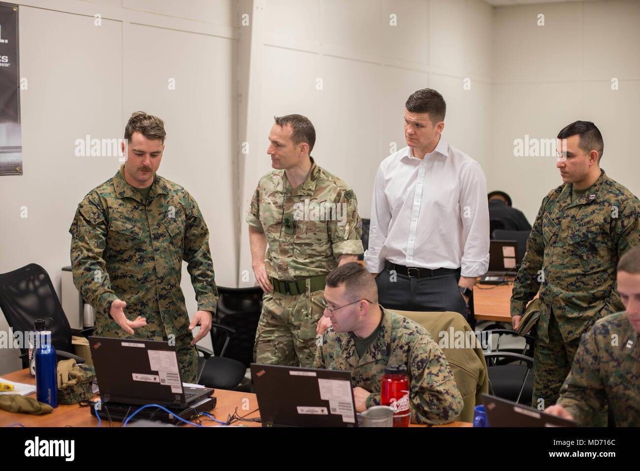 U.K. Royal Marine Lieutenant Colonel Nik Cavill, Commanding Officer of ...