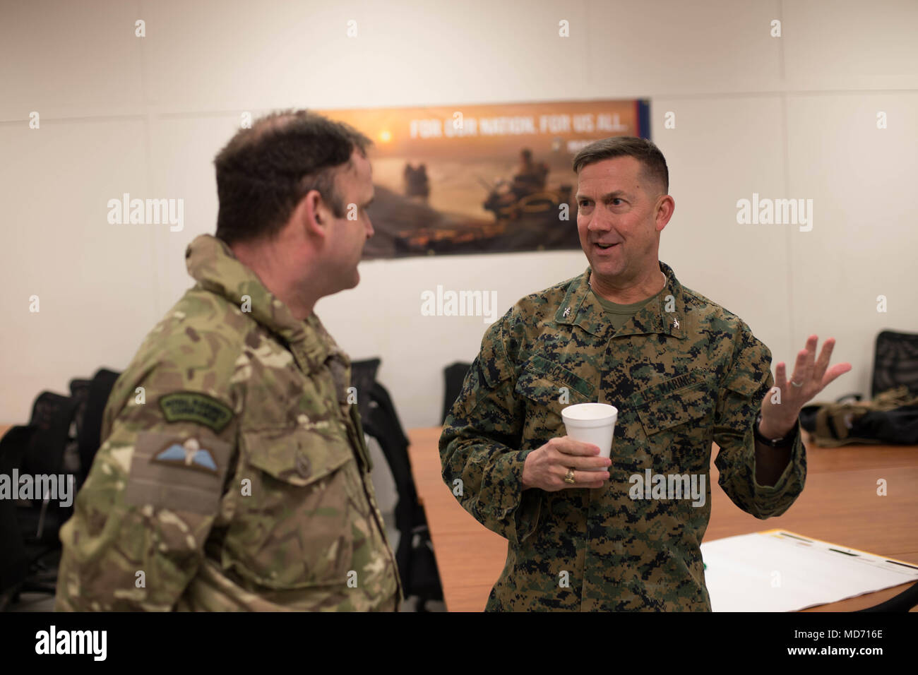 U.S. Marine Corps Colonel William McClane, Commanding Officer of Marine ...