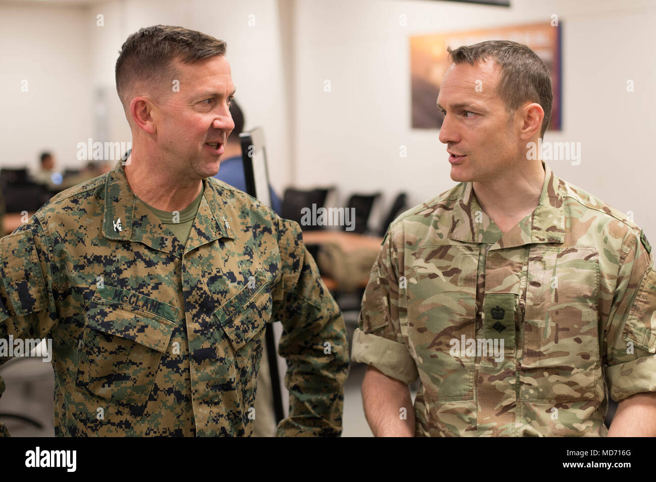 U.S. Marine Corps Colonel William McClane, Commanding Officer of Marine ...