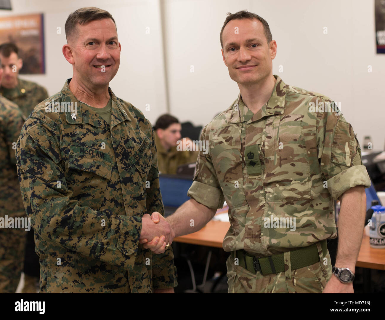 U.S. Marine Corps Colonel William McClane, Commanding Officer of Marine ...