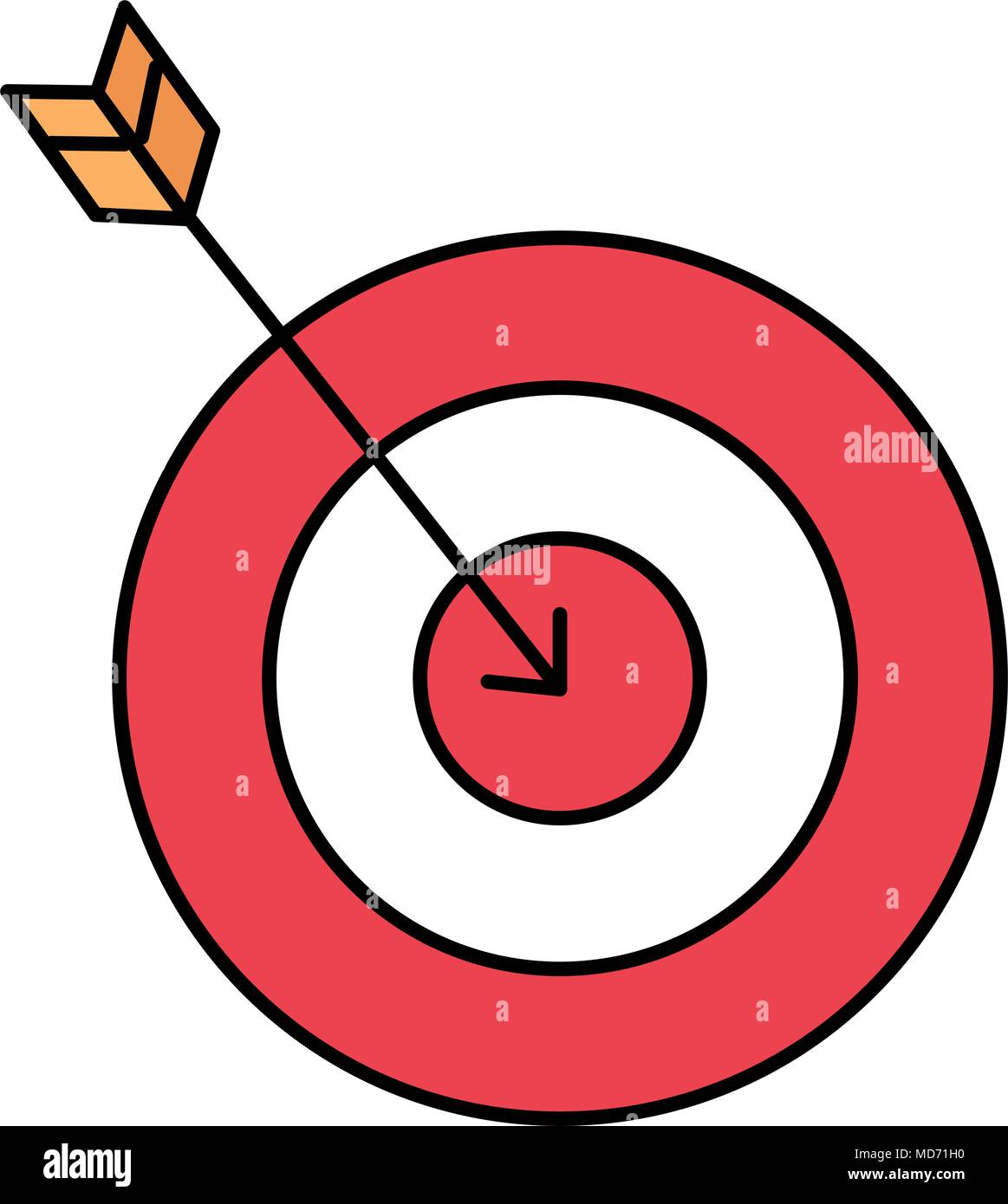 target with arrow icon Stock Vector Image & Art - Alamy