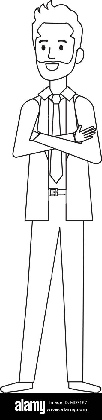 businessman with beard avatar character icon Stock Vector Image & Art ...