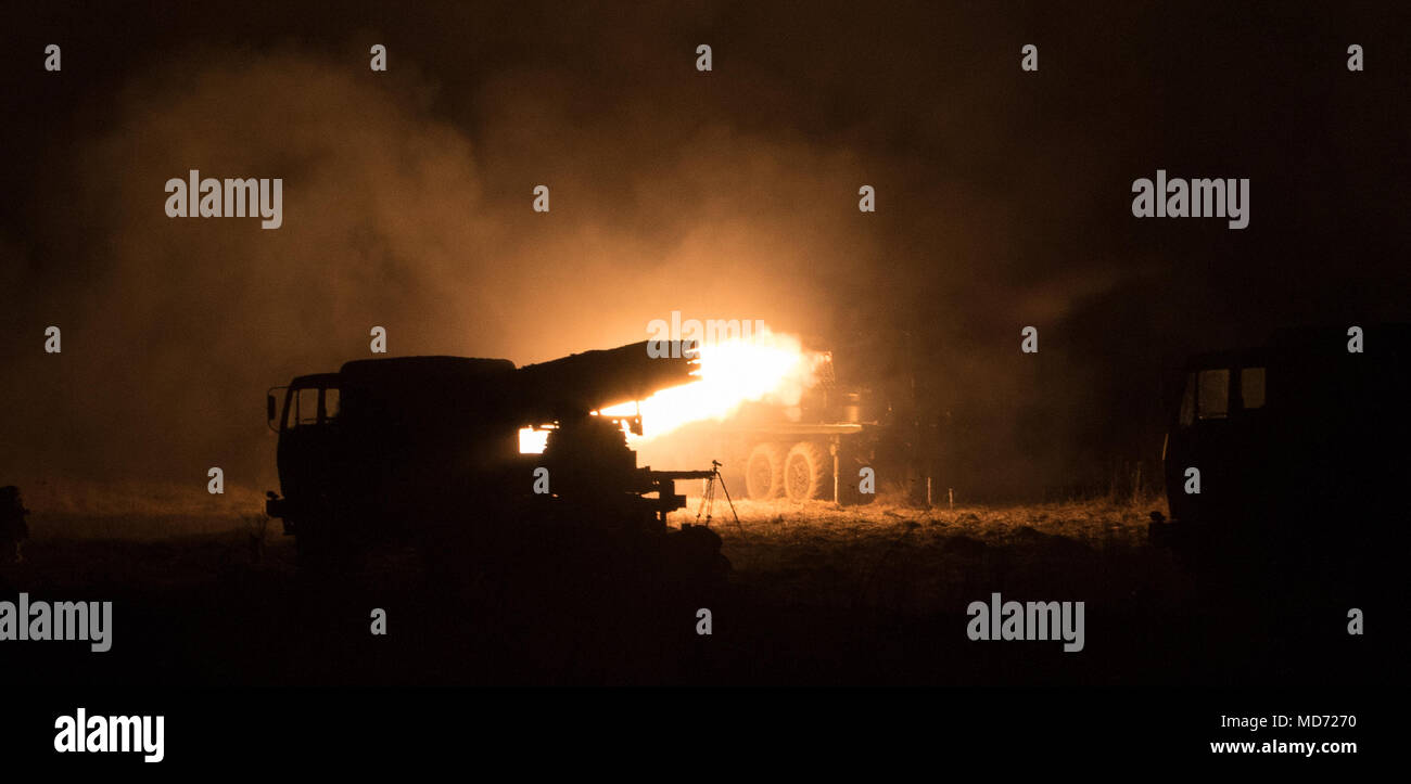 Croatian artillery soldiers assigned to Volcano Battery fire their ...