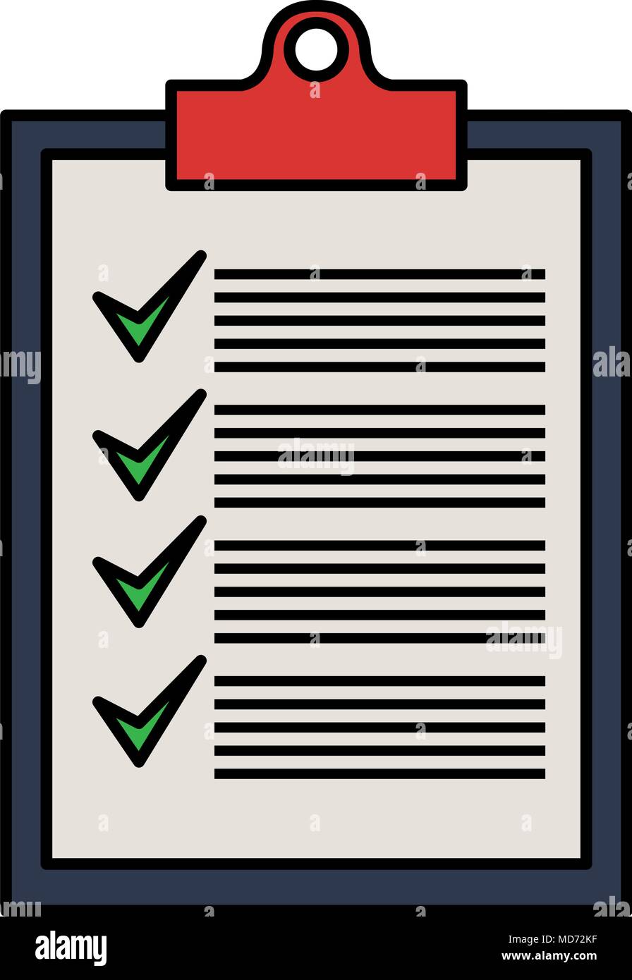 clipboard checklist isolated icon Stock Vector Image & Art - Alamy