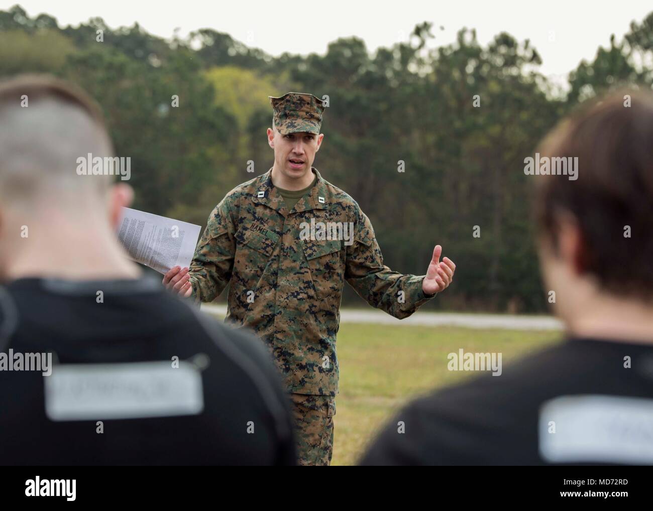 Captain Benoit Hamel, a Platoon Commander with Company C, Officer ...