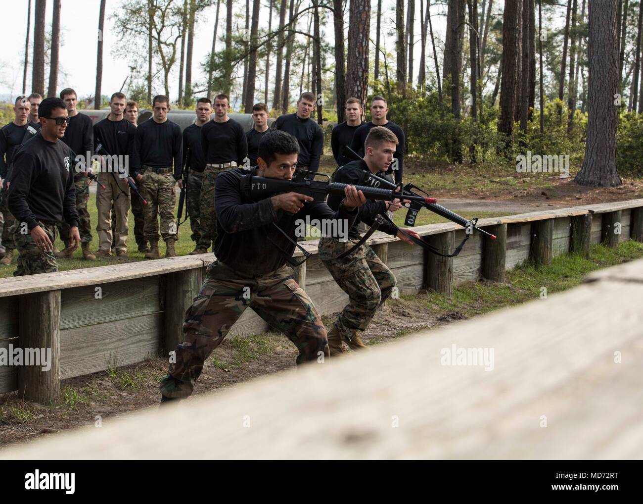Marine Officer Candidates participate in the day movement course as ...