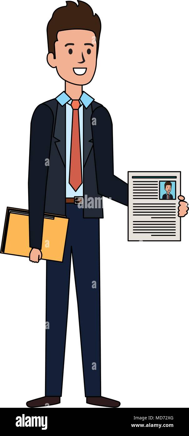 Human profile folder vector Stock Vector Images - Alamy