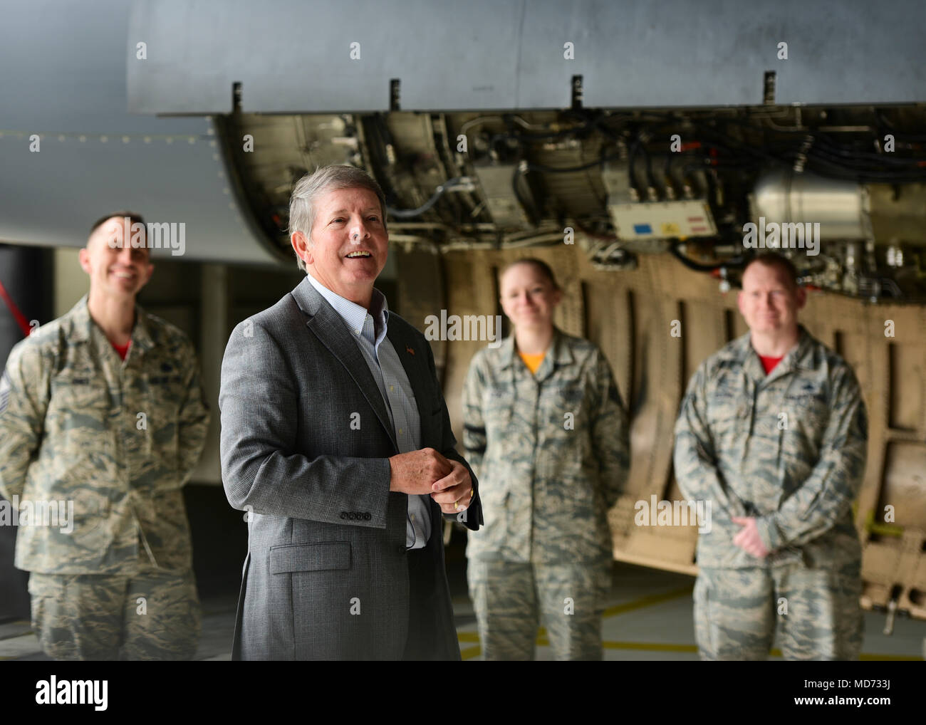 Retired Chief Master Sgt. of the Air Force Rodney J. McKinley speaks ...