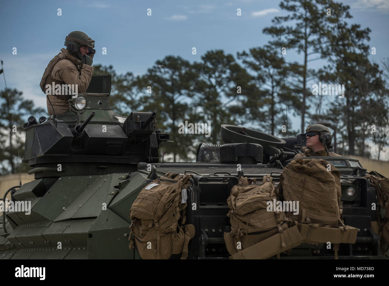 U.S. Marines With Bravo Company, 2nd Assault Amphibian Battalion, 2nd ...