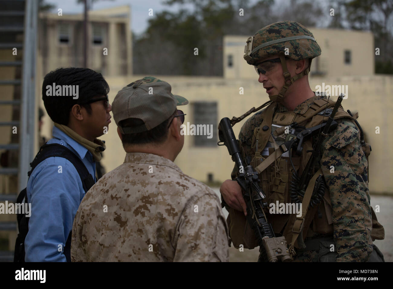 U.S. Marine Corps 2nd Lt. Jacob Aune with Alpha Company, 1st Battalion ...