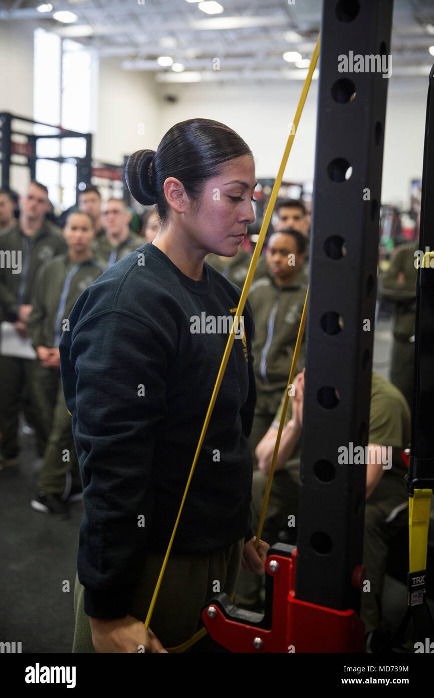 Students of the Force Fitness Instructor Course (FFIC) go over seven ...