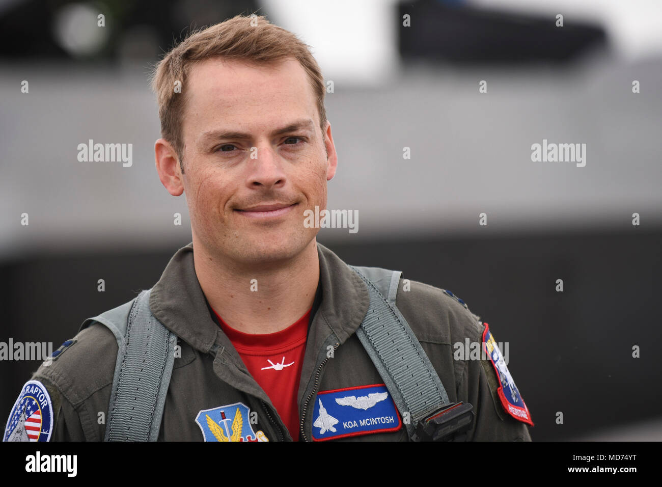 U.S. Air Force Capt. Austin "KOA" McIntosh, F-22 Raptor Demonstration ...