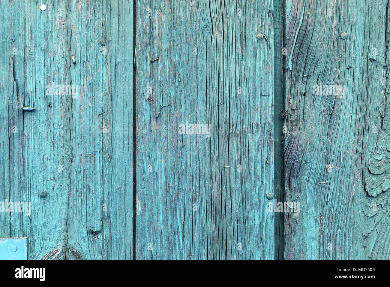 Old blue painted boards for use as a background Stock Photo - Alamy