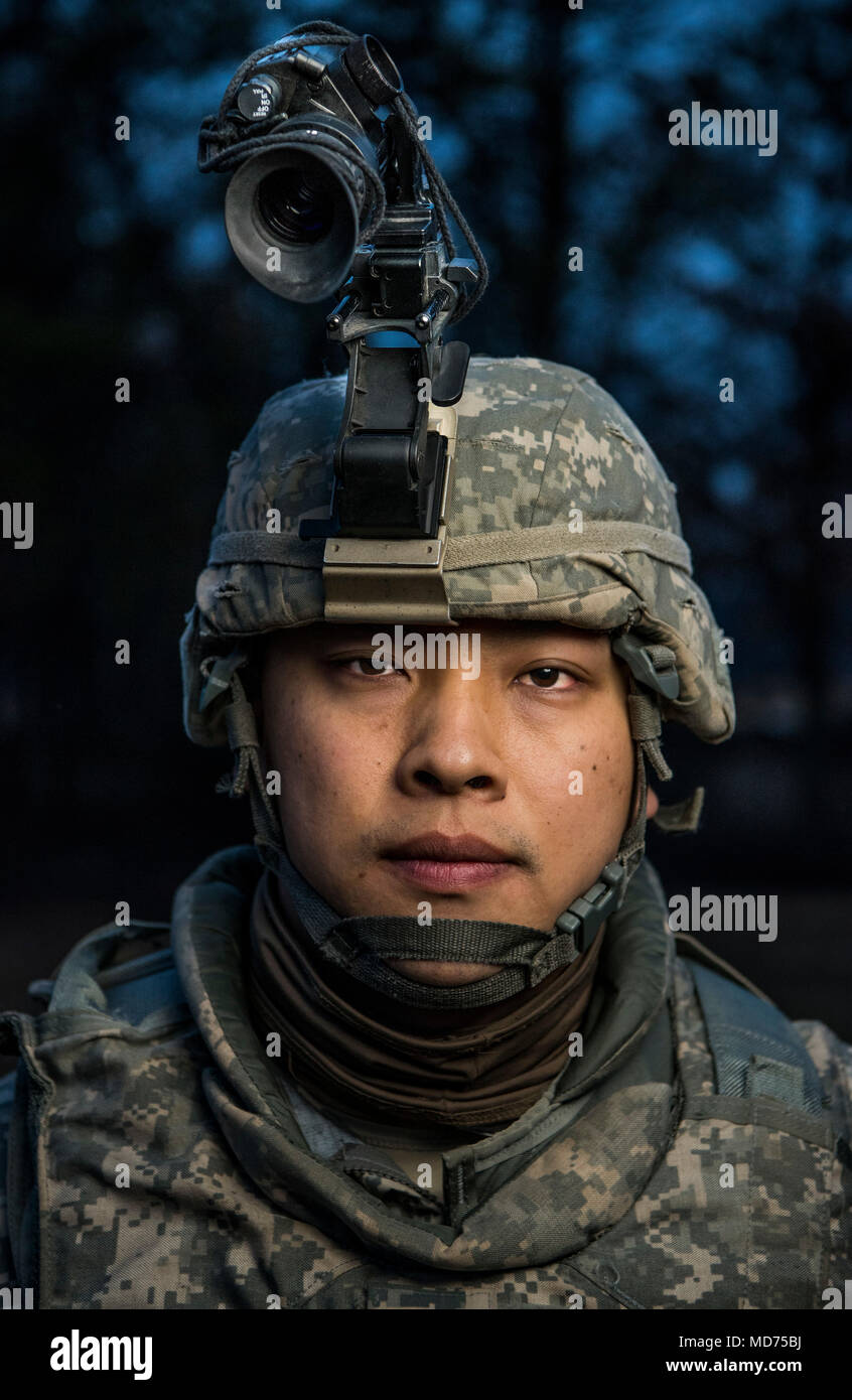 Spc. Fei Lin, a U.S. Army Reserve military police with the 94th ...