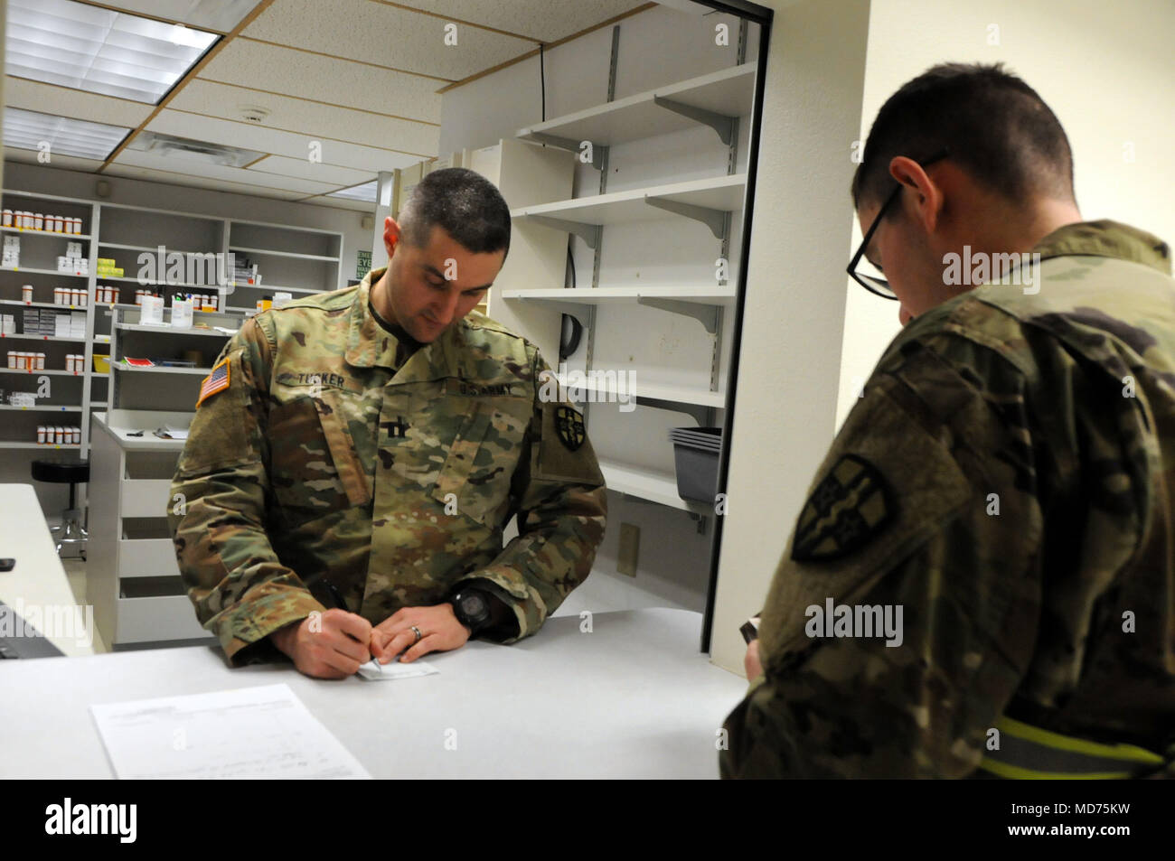 Spc. Jesse White, a patient administration specialist assigned to the ...