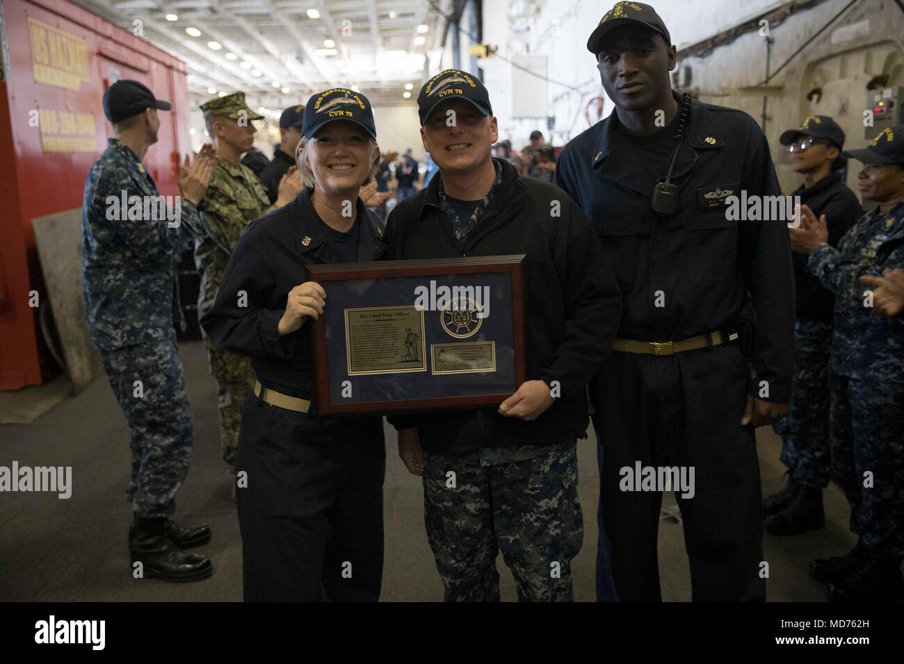 NORFOLK, Va. (Mar. 29, 2018) -- Chief Engineman Stephen Payton ...