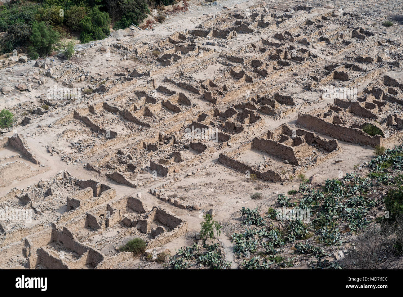 Archaeological site of Nieve Nieve, valley of the Lurin river, Lima ...