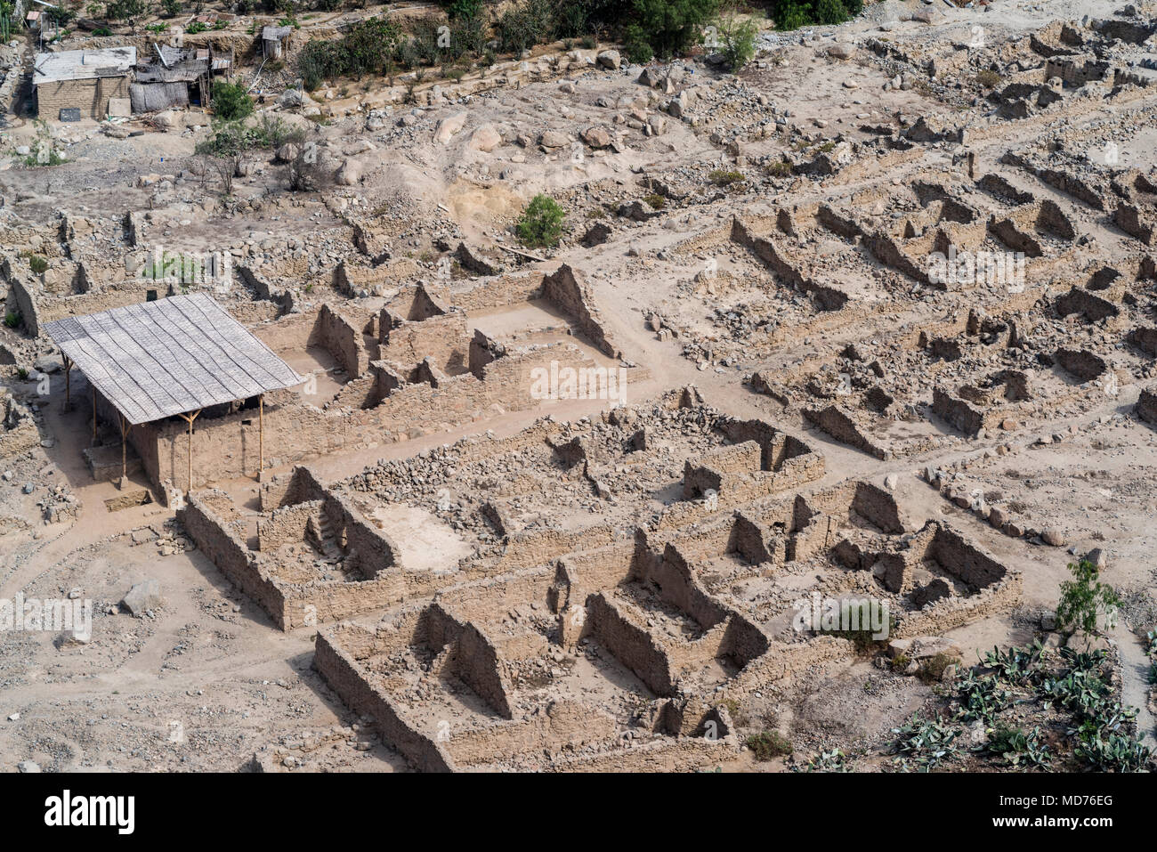 Archaeological site of Nieve Nieve, valley of the Lurin river, Lima ...