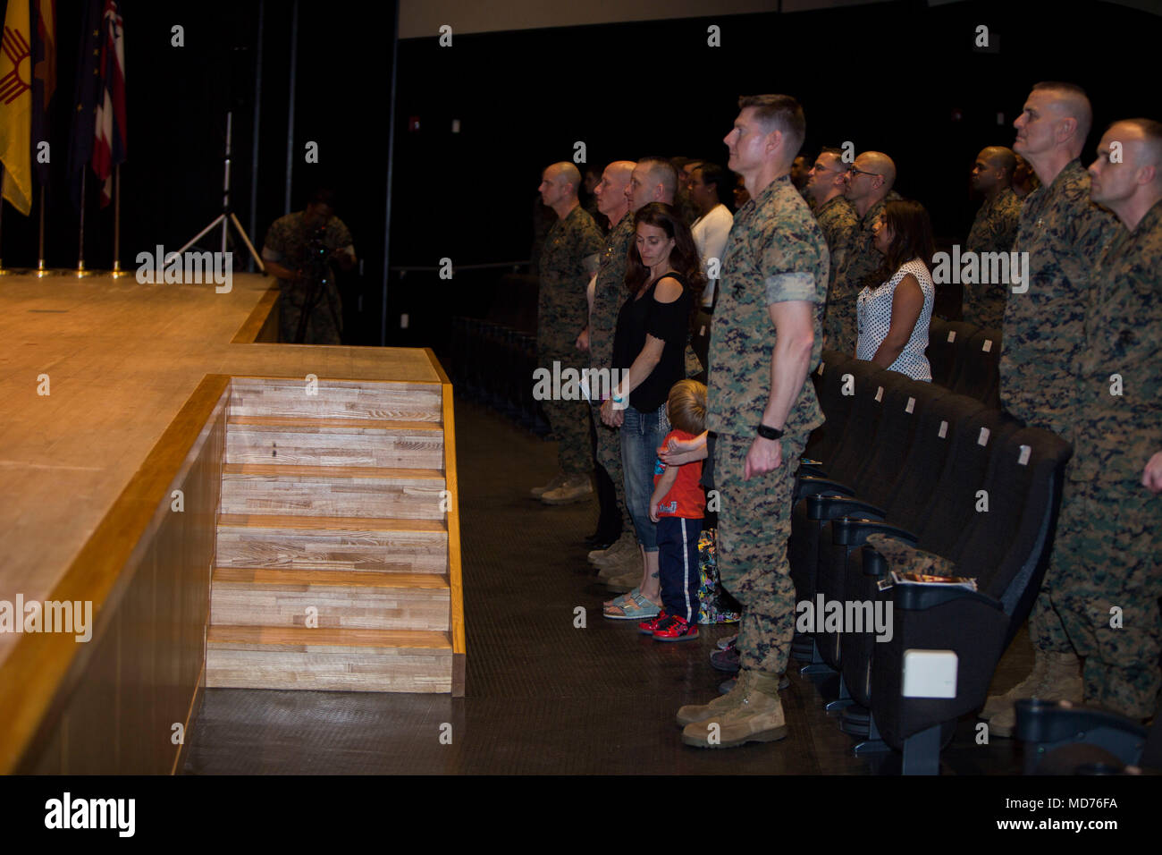 Senior ranking leadership from Marine Corps Air Station (MCAS) Iwakuni ...