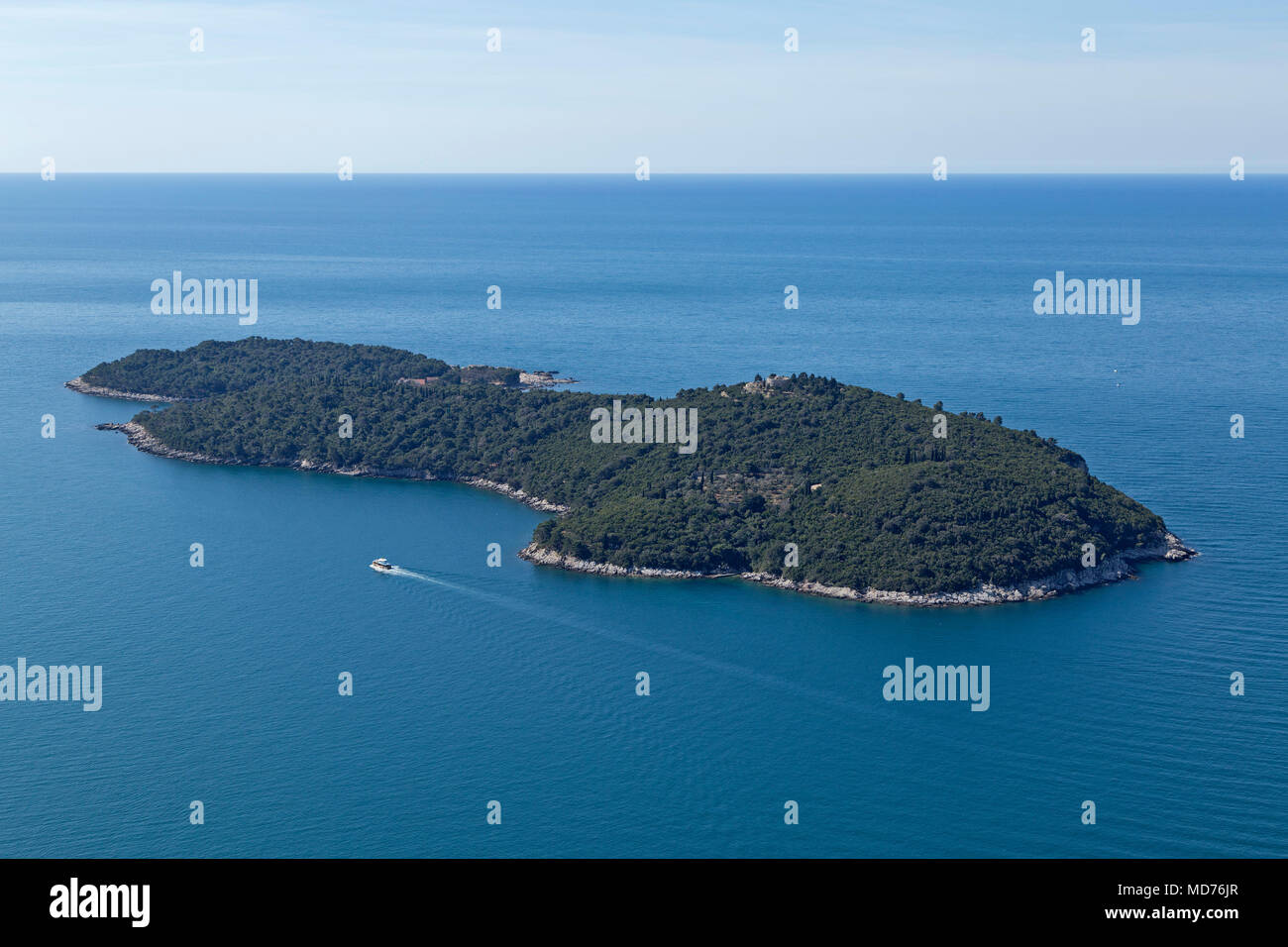 Dubrovnik lokrum boat hi-res stock photography and images - Alamy