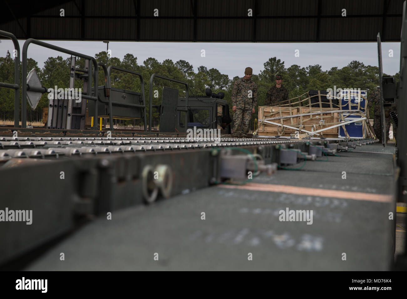 U.S. Marines with 2nd Transportation Support Battalion, 2nd Marine ...