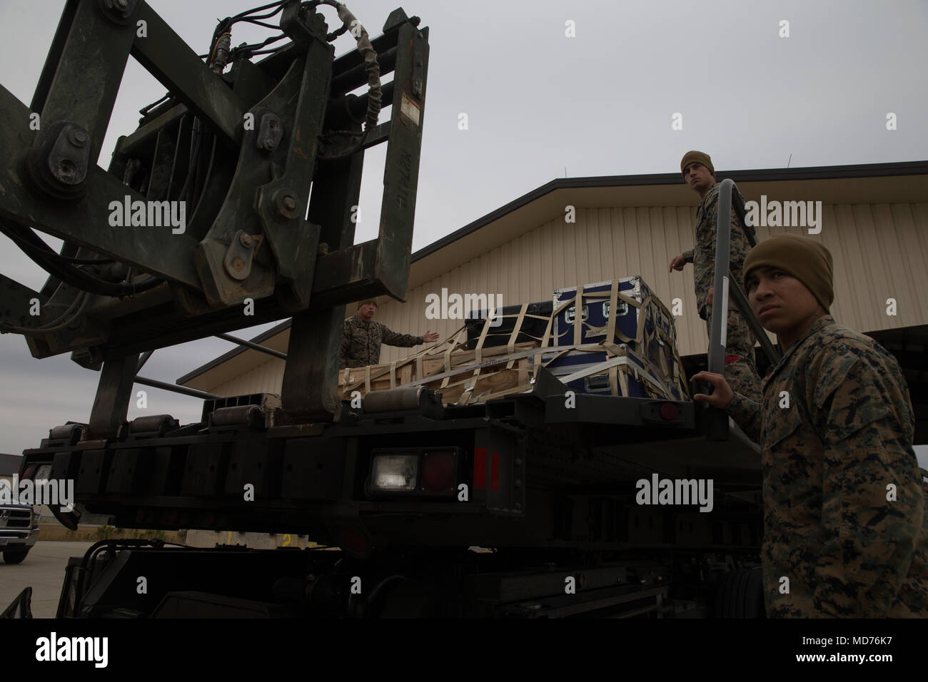 U.S. Marines with 2nd Transportation Support Battalion, 2nd Marine ...