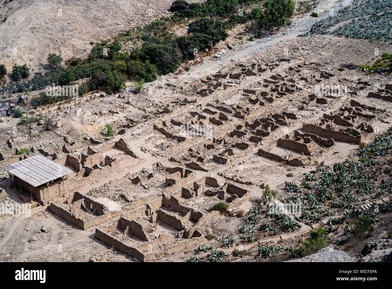 Archaeological site of Nieve Nieve, valley of the Lurin river, Lima ...