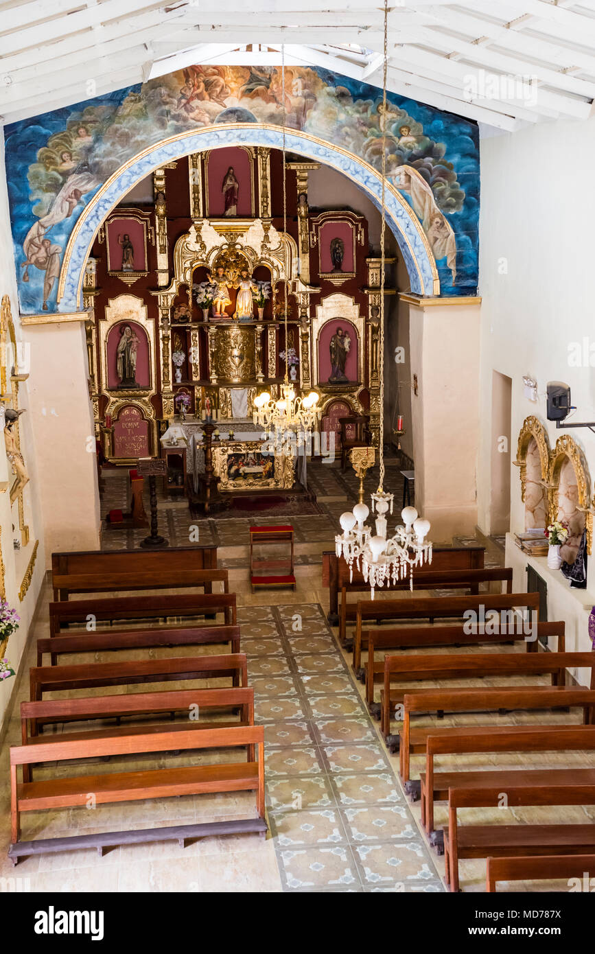 Church of Antioquia, valley of the Lurin river, Lima, Peru Stock Photo ...