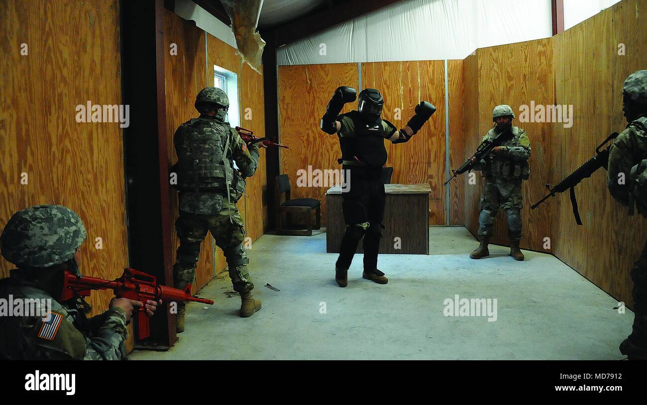 Locating the suspect, the Soldiers follow procedures to apprehend him ...