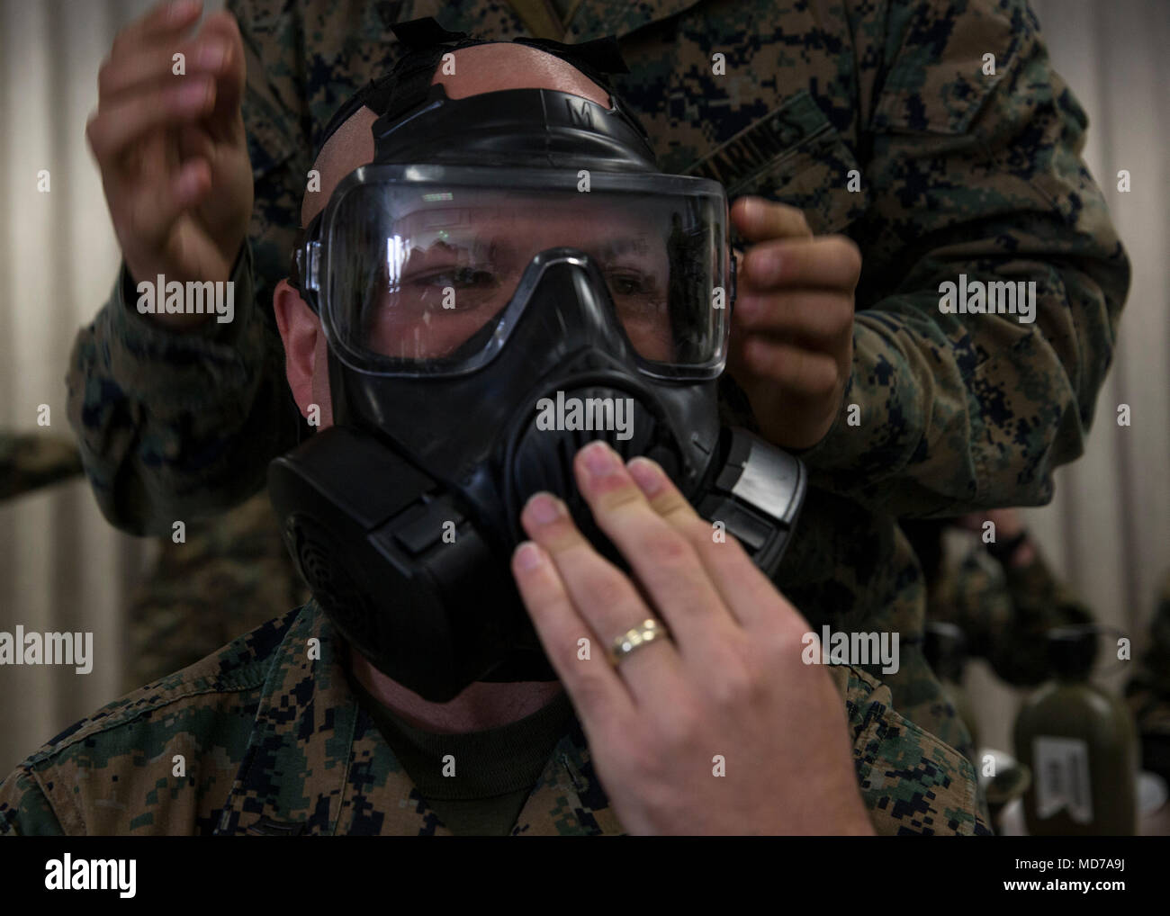 Cpl. Daniel Barrios, a combat videographer with 3rd Marine Aircraft ...