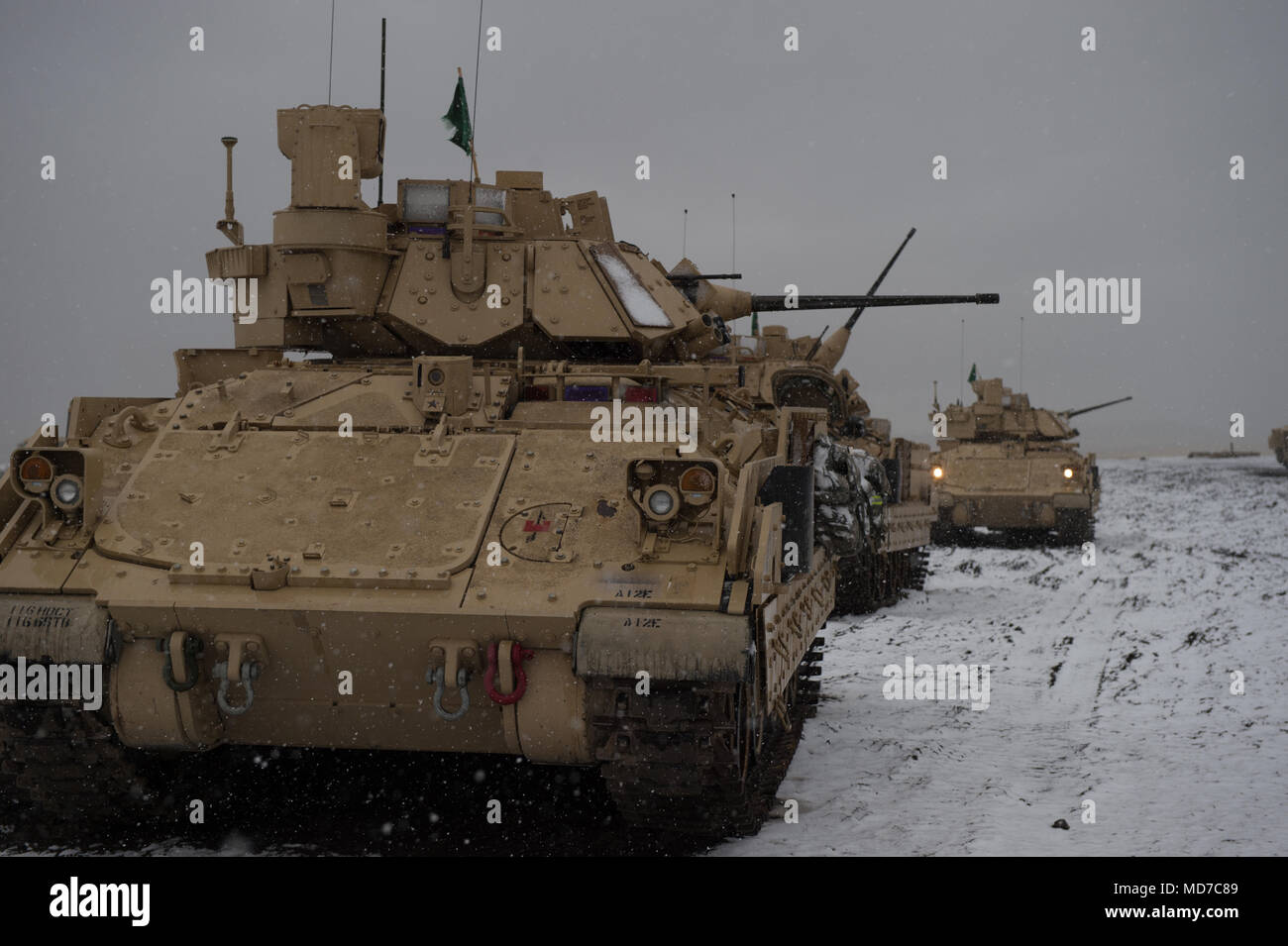 Engineers with the 116th Brigade Engineer Battalion conduct M2A3 ...