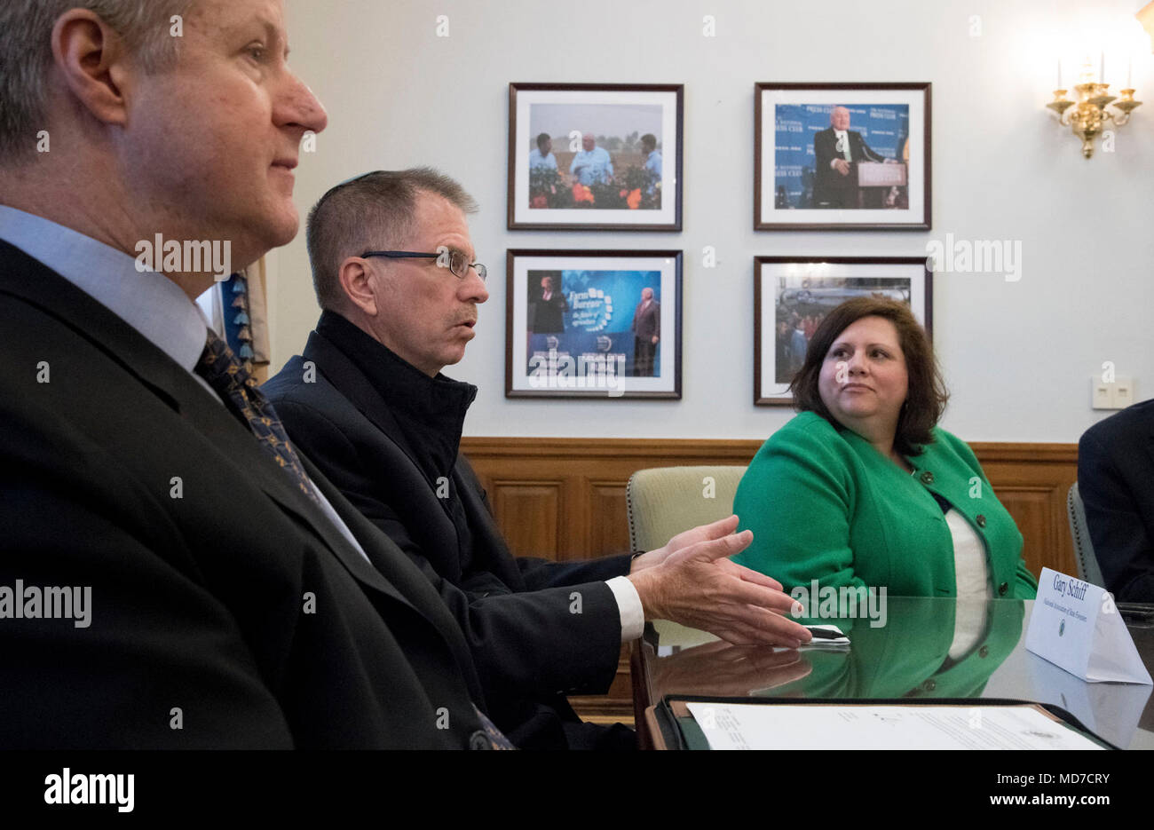 Gary Schiff and other forest and community stakeholders talk with U.S ...
