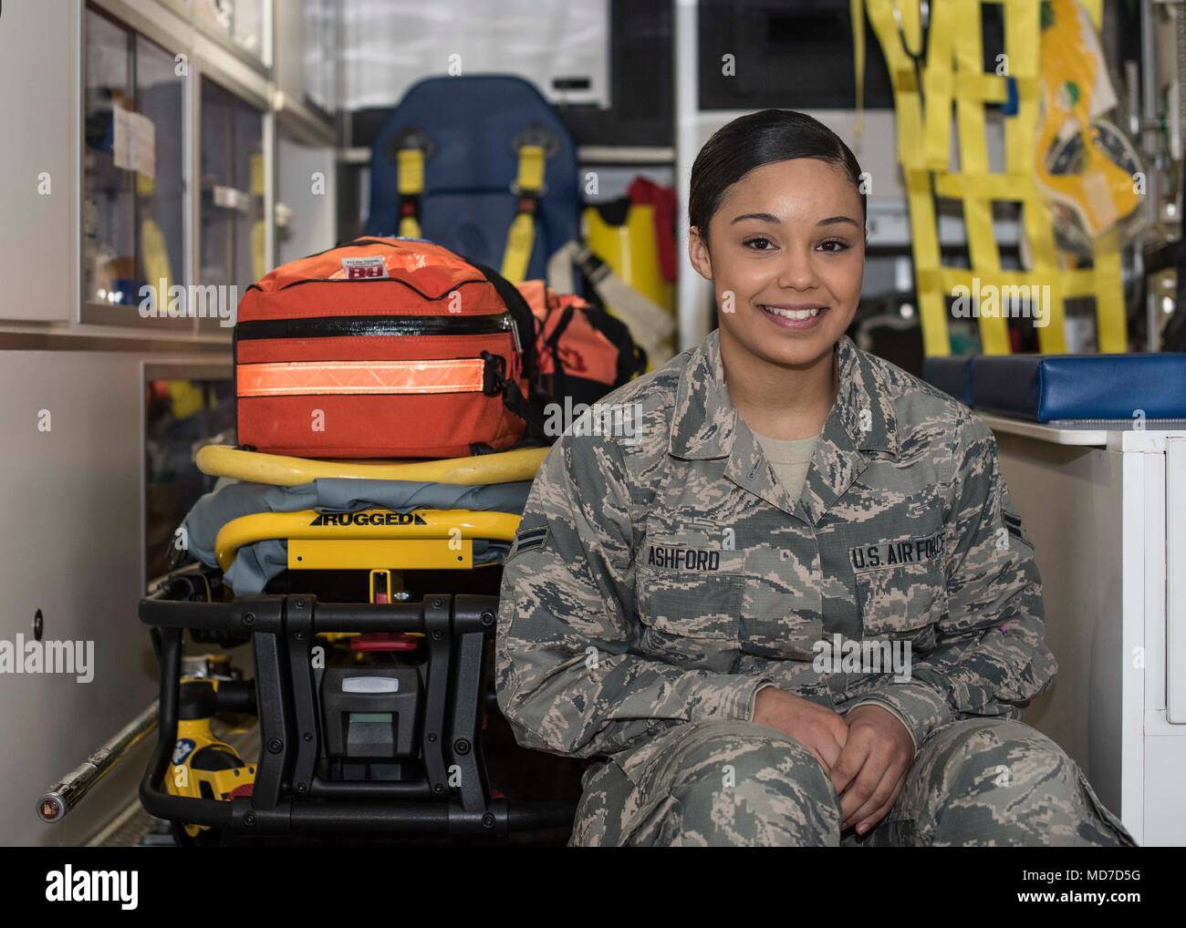 U.S. Air Force Airman 1st Class Blake Ashford, a 35th Medical ...