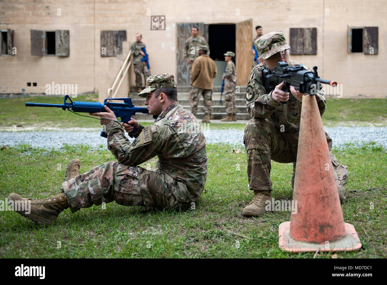 Airman 1st Class Loren Steed, right, and Airman Robert Ward, 824th Base ...