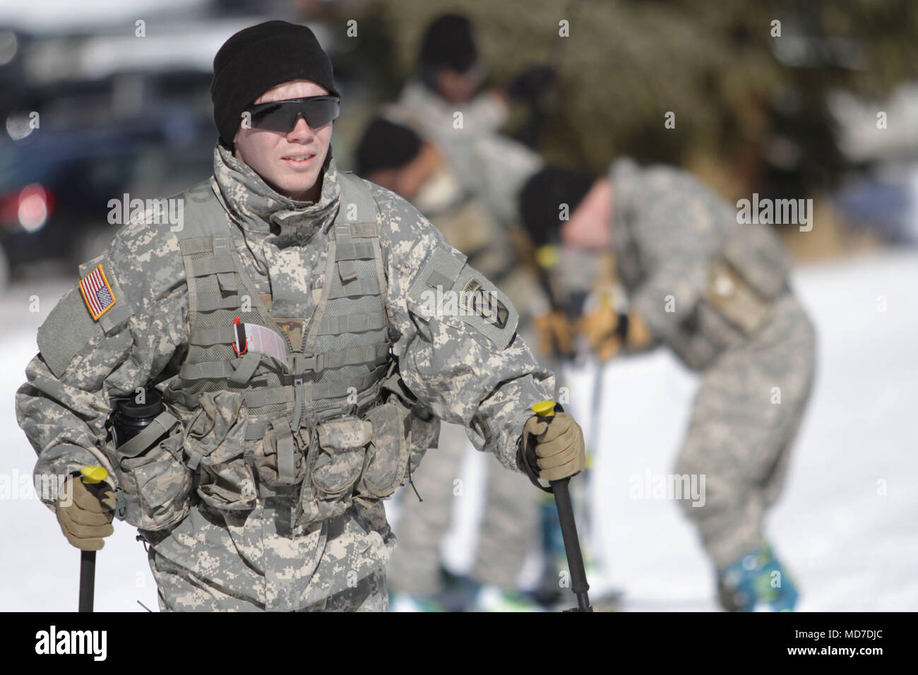 A Soldier from 1st Battalion, 157th Infantry Regiment (Mountain ...