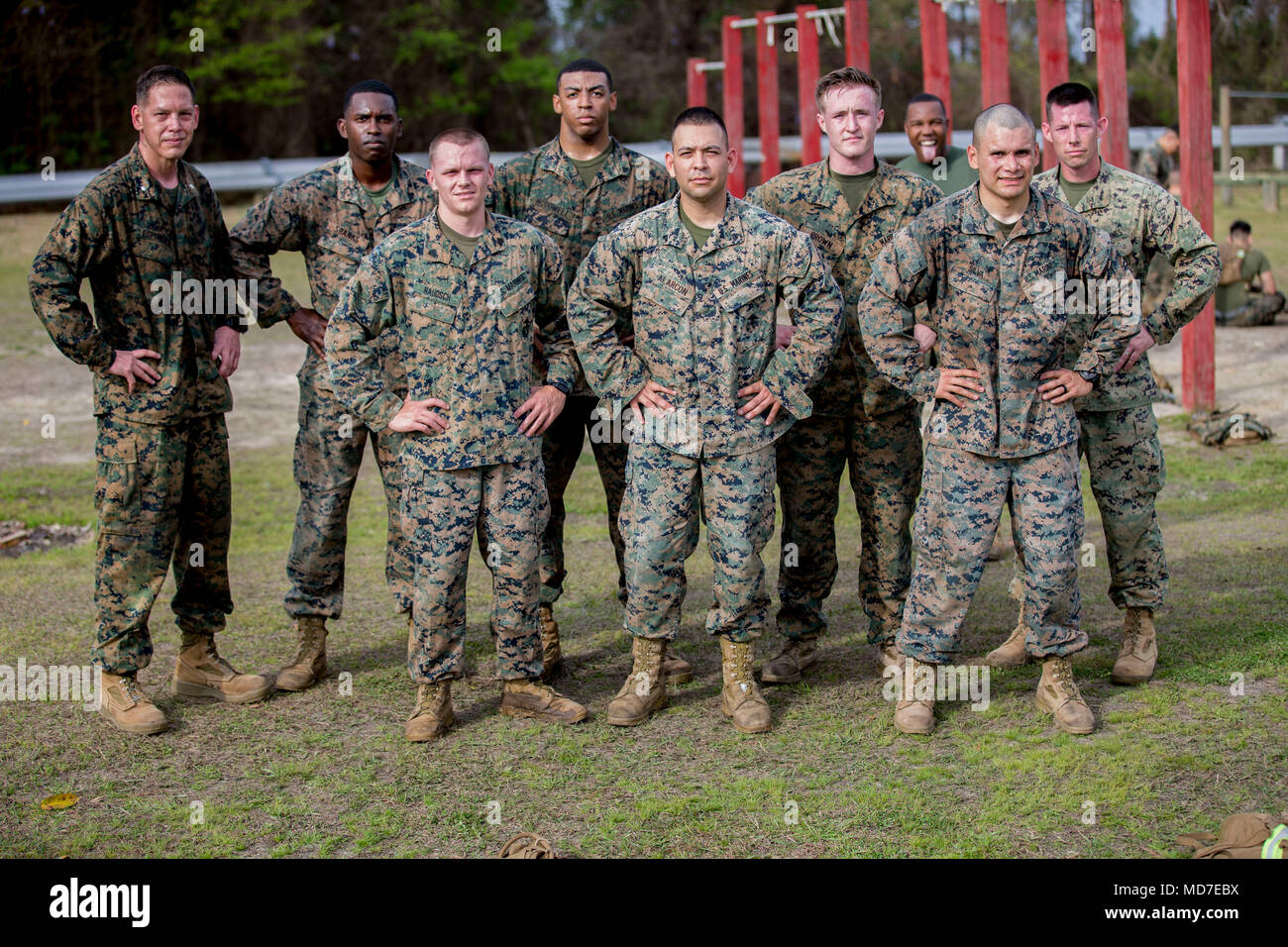 Marines with Headquarters and Support Battalion, Marine Corps ...