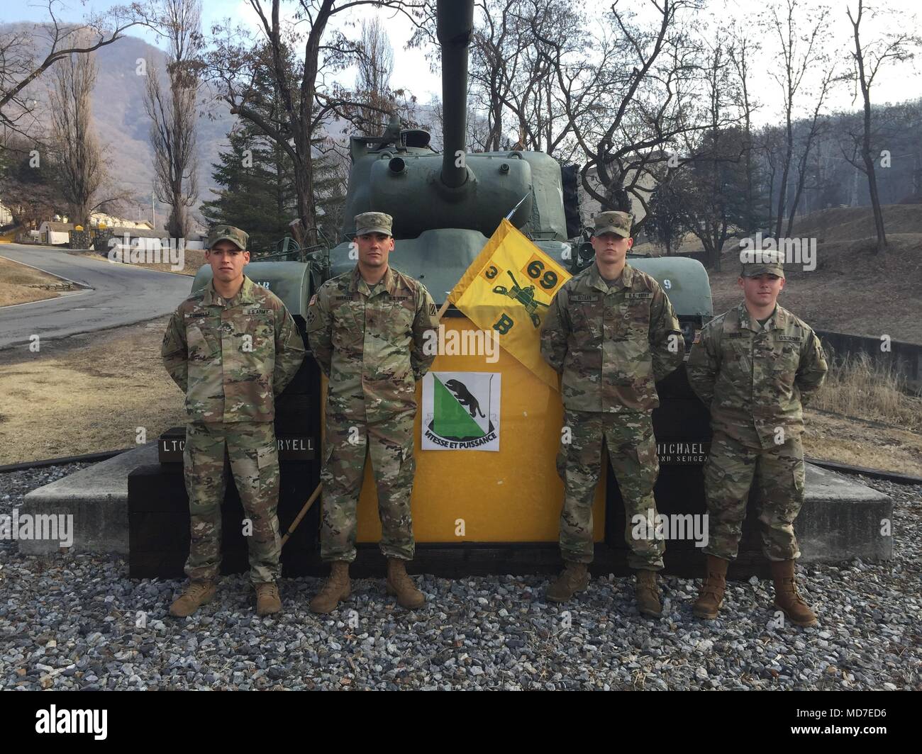 The tank crew from the 3rd Battalion, 69th Armor Regiment, 1st Armored ...