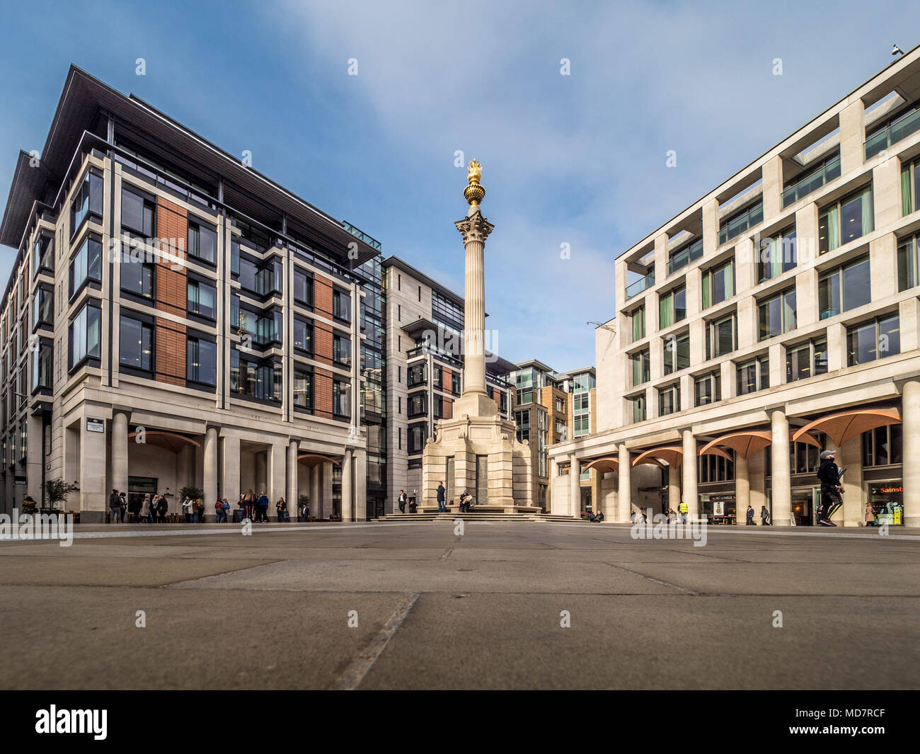 Paternoster Square Column, a Corinthian column of Portland stone topped ...