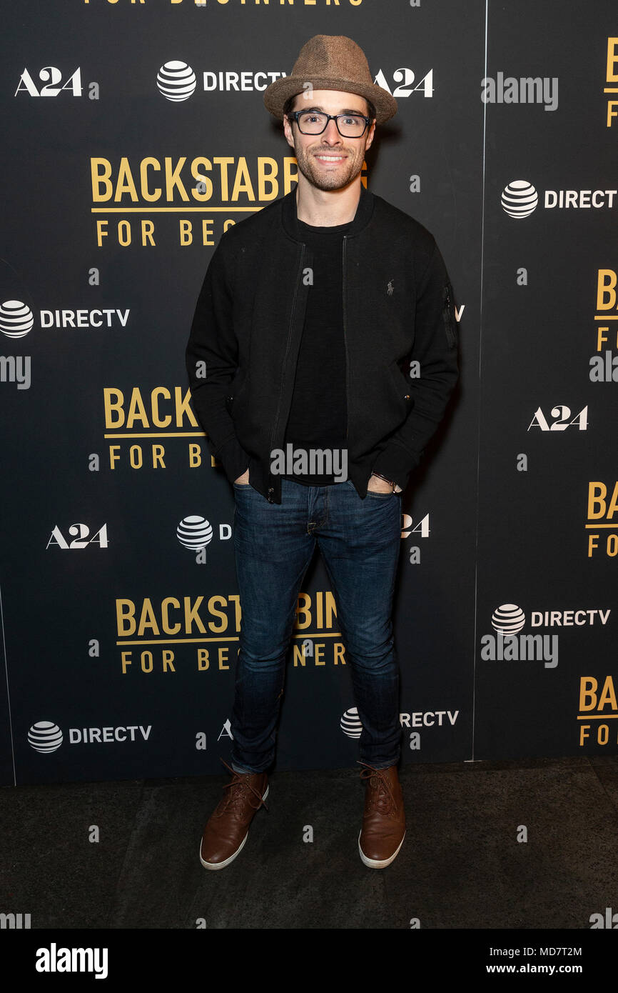 New York, United States. 17th Apr, 2018. Corey Cott attends ...